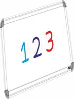 Buy SHELFKING Non Magnetic Double Sided White Board State and Chalk ...