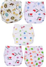 Buy Mom's Pride Multicolor Reusable Washable Baby Cloth Diaper (Pack Of ...