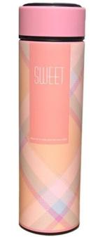 Buy Benison India Pink Steel Stainless Steeled Check Printed Bottle ...