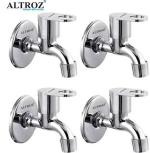 Buy Altroz Stainless Steel Silver Basin Bib Tap Faucet (Pack Of 4 ...