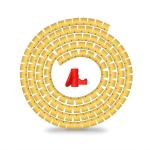 Buy Noveau Virgin Hdpe Metallic Gold Cable Wire Zipper Tube Protection ...