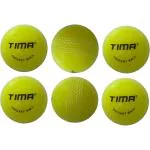 Buy Tima Yellow Synthetic Poly Hard PVC Coated Cricket Practice Ball ...