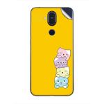 Buy GADGETSWRAP Printed Vinyl Skin Sticker for Nokia 8.1 - kitty-cats ...