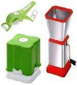 Buy Winger Dishwasher Safe Combo of Chilli Cutter Vegcutter and Potato ...