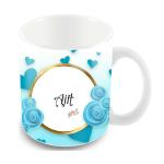 Buy Jiya EnterpriseTuelip White Ceramic Printed Design Of Name Ajit For ...