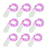 Buy MANSAA M32 Coin Cell LED String Light | 2 Meter 20 LEDs | Pink ...
