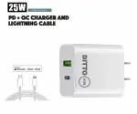 Buy Ditto Hub 25 W PD LIGHTNING Multiport Mobile Charger with ...