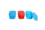 Buy Signoraware Oval Multicolour Plastic Container 500Ml (Set Of 3 ...