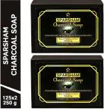Buy Sparsham ACTIVATED CHARCOAL HANDMADE SOAP DEEP CLEANSING ANTI ...