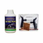 Buy Indopower Ff607-CAR WAX POLISH 250gm+Tubelass smart Panchar Kit ...