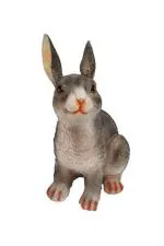 Buy Wonderland Grey Polyresin Rabbit Statue - 20.32 x 17.78 cm Online ...