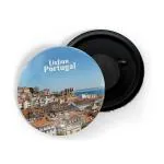 Buy Dhcrafts Multicolor Metal Lisbon Portugal Printed Fridge Magnet, 5. ...