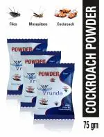 Buy Vrunda Cockroach Powder / 25gm + 25gm + 25gm / Cockroach / Flies ...
