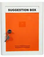 Buy Aura Plast Orange Plastic Wall Mount Suggestion Box with Lock ...
