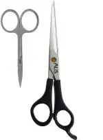 Buy Alis Black Barbers Professional Hair Cutting Scissor With Small ...