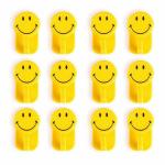 Buy INKULTURE Self-Adhesive Smiley Face Wall Hooks, 1 Kg Load Capacity ...