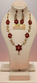 Buy MAYURI'Z COLLECTION_Assamese Traditional Necklace & Earring Set ...