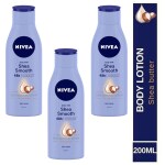 Buy Asl World Cosmo Nivea Body Lotion Shea Smooth Milk 200 Ml (Pack of ...