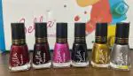 Buy Bella Red-Maroon-Rani-Black-Gold-Silver 6 colors combo Nail Polish ...