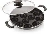 Buy iVBOX 1.4kg Heavy-Weight Non-Stick 12 Cavity Appam Pan Paddu ...