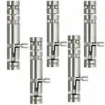 Buy Foora Tower Bolt (chatkani) Material Aluminium, Silver Finish size ...