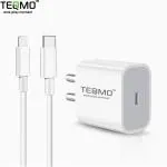 Buy TEQMO 20W PD Quick Charger with Cable (for iPhone, iPad & AirPods ...