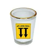 Buy AKP Sublimation Patch Shot Glass and Design - This Way up and Best ...