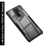 Buy ZAPLAB Poco M2, Mi Redmi 9 Prime Transparent Black Bumper Plastic Hybrid Crystal Clear ...