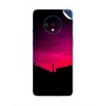 Buy GADGETSWRAP Printed Vinyl Skin Sticker for Oneplus 7T - Dark Pink ...