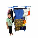 Buy SUNDEX Blue Steel Floor Cloth Dryer Stand - Premium Qulity Online ...