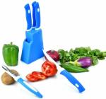 Buy ALKAR Kitchenware Blue Stainless Steel Knife Set - Pack Of 6 Online ...