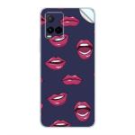 Buy GADGETSWRAP Printed Vinyl Skin Sticker for Vivo Y21G - Lips Gold ...