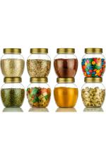 Buy Skyheart Golden Plastic Matka Airtight Grocery Container 400ml ...