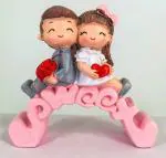 Buy Make A Wish Snowbird Sweet Couple Resin Love Couple Statue Resin ...