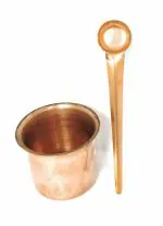 Buy SHIVDEV CRAFT Copper Panchpatra with Aachmani Copper Spoon Puja ...