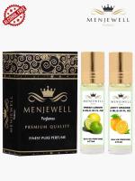 Buy Menjewell Pack Of 2 Fresh Lemon & Juicy Orange Long Lasting Attar ...