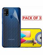 Buy GADGETRONICS Samsung M31 Transparent Plastic Scratch Resistant Back Screen Protector (Pack ...