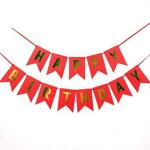 Buy Hippity Hop Red Happy Birthday Banner Online at Best Prices in ...