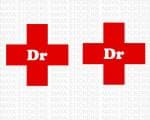 Buy 2 x IMA Doctor sticker for cars, scooter, bikes, windows by Maya ...