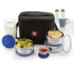 Buy SUNLIFE EMERALD 3 INSULATED LUNCH BOX PACK OF 1 Online at Best ...
