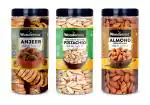 Wondernut Anjeer Pistachios Almonds Natural Combo 750gm (250gm Pack of ...