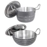 Buy BH BARTAN HUB Cookware Set of 2 Kunda Tope 1.5 Liter and Kadhai 2.5 ...