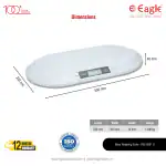 Buy Eagle Digital Baby Weight Machine with 20 kg Capacity, 10 g Accuracy & Tare Function ...