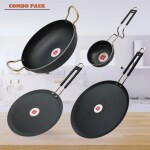 Buy LAZYwindow Traditional Iron Tawa (Induction base) / Tadka Pan And ...