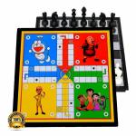 Buy AS WOODEN HANDMADE REVERSIBLE LUDO & CHESS 2 IN 1 BOARD GAME WITH ...