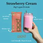 Buy POD Nutrition-Strawberry Cream Vegan Protein, 26g Protein, No ...