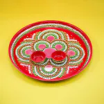 Buy pujaNpujari Beautiful Kundan Fancy Pooja Plate Inbuilt with Two ...
