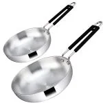 Buy IDEAL PRIME Heavy Duty Aluminum Fry Pan Combo Set 0.5+1 Liter With ...