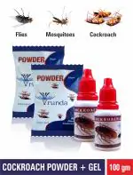 Buy Vrunda Cockroach Powder+ Gel/ 50gm+ 50gm /Cockroach/Flies/Mosquito ...