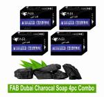 Buy SHAGUN MARKETING fab dubai soap activated charcoal (pack of 4)-e5 ...